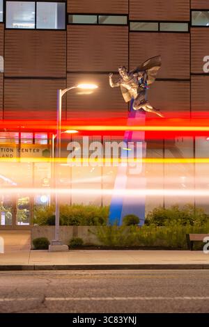 Superman Statue in Cleveland Ohio Stock Photo - Alamy