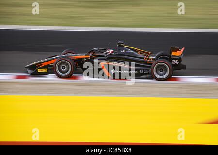 24 BENNETT John (gbr), Van Amersfoort Racing, Dallara F2 2024, action ...
