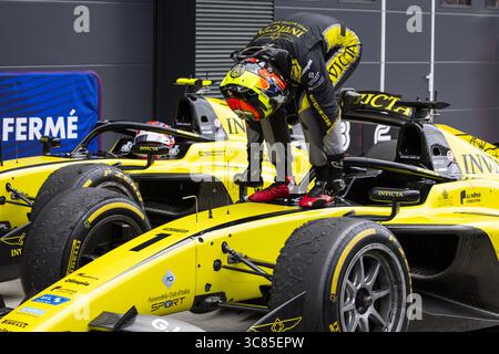 Leonardo Fornaroli (Invicta Racing) celebrates the title in the Formula ...