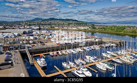 Inverness Marina Scotland the Dolphin Spirit Boat and passengers ...