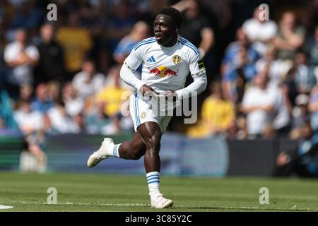 Wilfried Gnonto of Leeds United in action during the Premier League ...