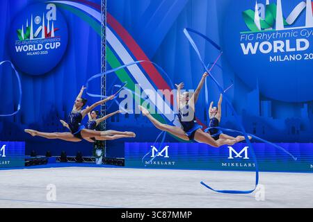 Israel group team is seen during the Rhythmic Gymnastics FIG World Cup ...