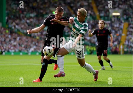 St Mirren's Marcus Fraser (left) and Alex Gogic celebrate with the ...