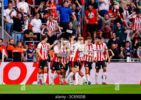 Eindhoven - Ismael Saibari of PSV Eindhoven, Rayen Flamingo of PSV ...