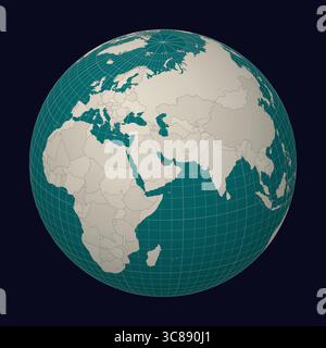 Location of Qatar on the world map, marked with Qatar flag pin ...
