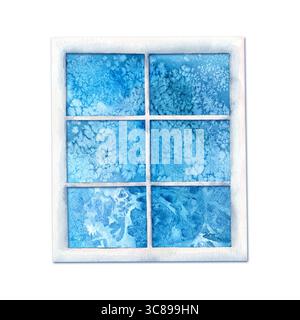 Hand drawn decorative frozen icy snowflake pattern. Collage ...