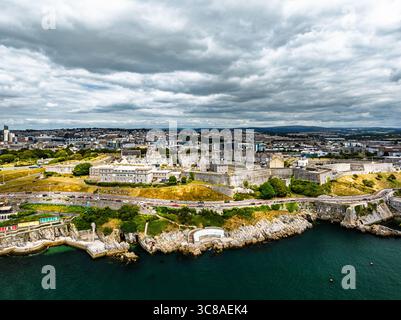 Mount Batten, Plymouth, Devon Aerial Panoramic Photo Stock Photo - Alamy
