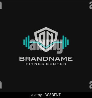 Fitness Logo On Letter 6. Gym and Fitness 6 Letter Sign Vector Template ...