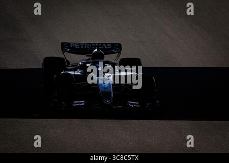 Mercedes AMG F1 Team W16, mechanical detail front wing during the 2025 Formula 1 Qatar Grand ...