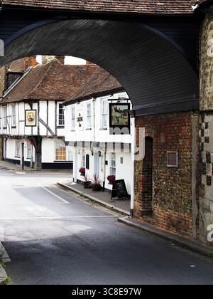 Historic buildings in Sandwich, Kent Stock Photo - Alamy