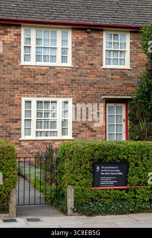 Liverpool, UK - April 21st 2024: The childhood home of Paul McCartney ...