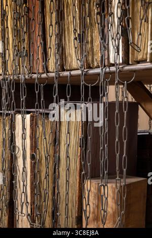 UK, Herefordshire, Hereford, Cathedral, Chained Library, books Stock ...