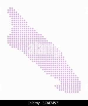 Aruba map. Just a simple border map. Shape of the country. Flat blank ...