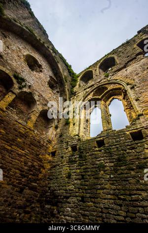 Interior of Chepstow Castle, Gwent, Wales, Uk Stock Photo - Alamy
