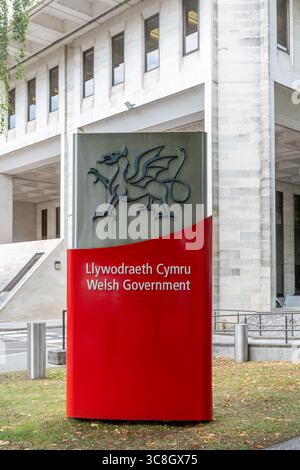 Welsh Office building, Cathays Park, Cardiff, Wales Stock Photo - Alamy