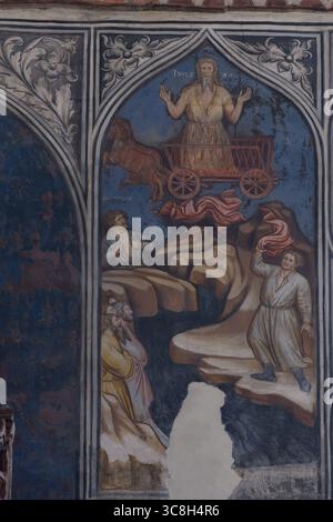Elijah on the Chariot of Fire ascending to Heaven, according to bible ...