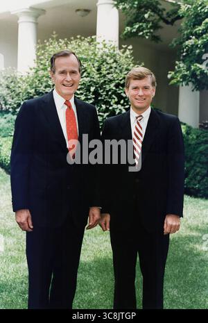 DAN QUAYLE VICE PRESIDENT U.S.A. 13 February 1992 Stock Photo - Alamy