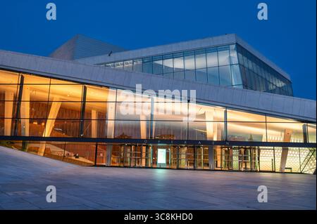 Modern Elegance: Oslo Opera House at Twilight Stock Photo - Alamy