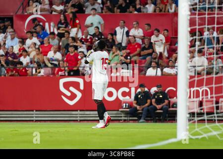 Akor Adams of Sevilla FC during the La Liga EA Sports match between ...