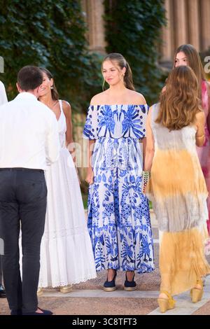 Queen Letizia of Spain and Crown Princess Leonor of Spain attend the ...