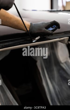 Clean removal of glue is vital for correct windshield resealing ...