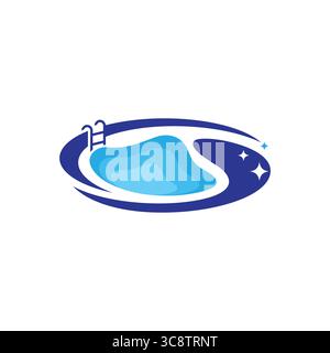 Clean swimming pool abstract logo letter S,design template,symbol Stock ...