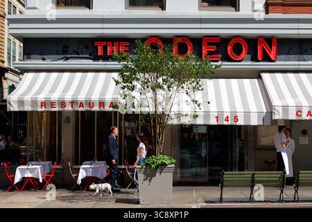 The Odeon, 145 W Broadway, New York. NYC storefront photo of a French ...