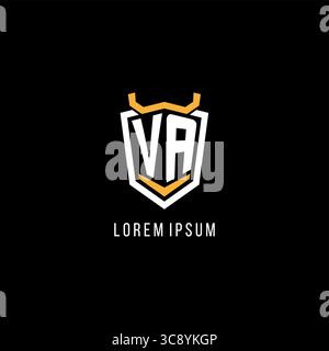 VA initial monogram logo with geometric style design ideas Stock Vector ...