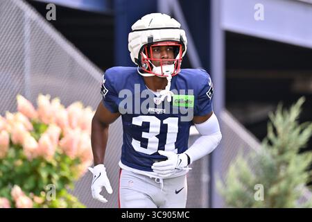 New England Patriots safety Craig Woodson against the Atlanta Falcons ...