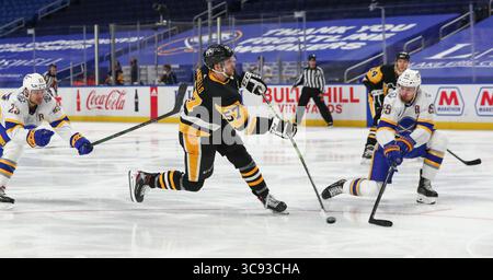 Pittsburgh Penguins' Anthony Angello (57) plays against the New York ...