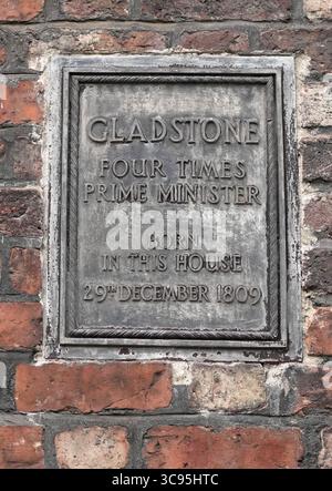 Birthplace of W.E. Gladstone, Liverpool Stock Photo - Alamy
