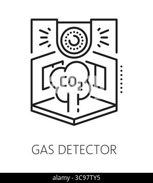gas detector icon, vector pictogram Stock Vector Image & Art - Alamy
