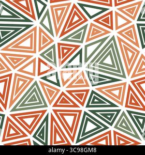 Minimalistic triangles background. Multiple repeated inner triangles. Medium shape size ...