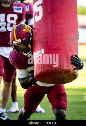 Washington Commanders safety Quan Martin (20) runs during an NFL ...