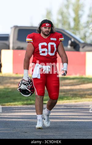 Kansas City Chiefs' Hunter Nourzad is seen during an NFL football game ...