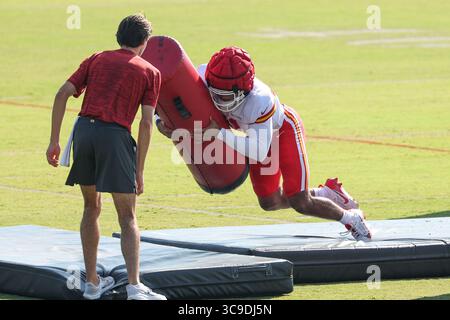Kansas City Chiefs safety Jaden Hicks comes onto the field during ...