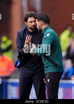 Rangers manager Russell Martin speaks with Rangers TV after the William ...