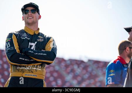 Brandon Brown takes to the track to qualify for the Ag-Pro 300 at ...