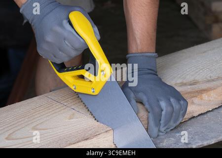 Working with wooden board Stock Photo - Alamy