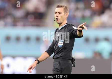 November 29, 2022: Turpin Clement, Referee gesticules during Ecuador v ...