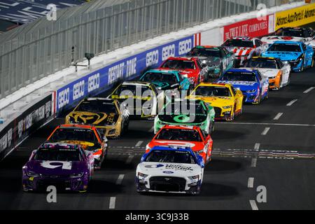 Ryan Preece races for the Busch Light Clash at The Coliseum at Los ...