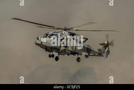 An Agusta-Westland AW-159 Wildcat HMA2 of the Royal Navy at Brighton ...