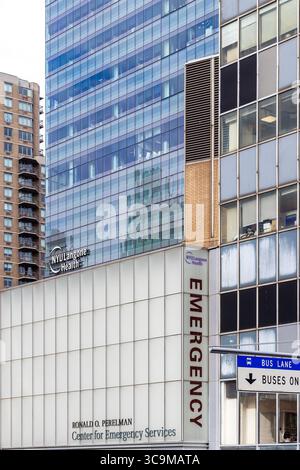 Entrance to NYU Langone Hospital, New York City Stock Photo - Alamy