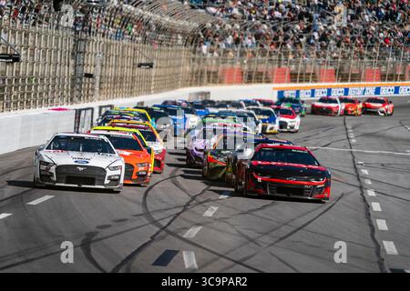 Ryan Blaney races for position for the NASCAR Cup Series for the ...
