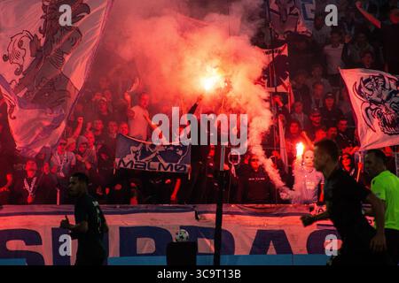 Malmo FF fan seen during the UEFA Europa league football match between ...