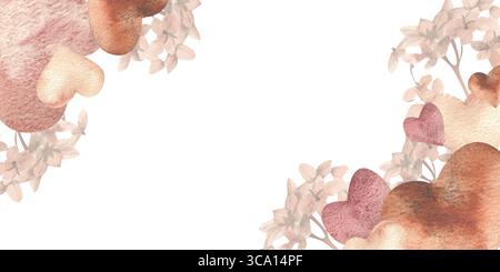 pastel colored hearts as Valentine's Day background Stock Photo - Alamy