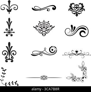 decorative swirls ornaments Stock Vector Image & Art - Alamy