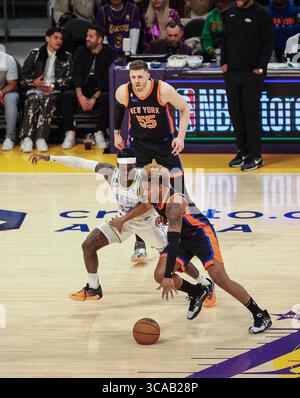 New York Knicks' Miles McBride in action during an NBA basketball game ...