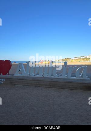 Albufeira beach, the promenade, in summer Stock Photo - Alamy