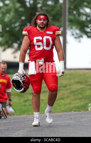 Kansas City Chiefs' Hunter Nourzad is seen during an NFL football game ...